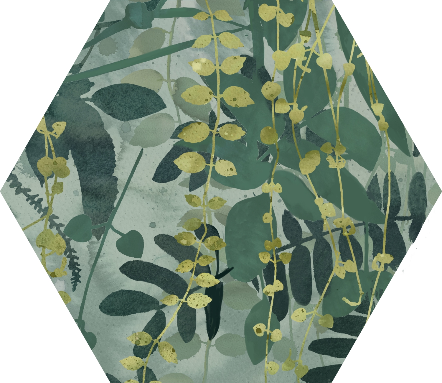 Ca' Pietra Jungle Hexagon Porcelain By Clarissa Hulse - Tiles at Source ...