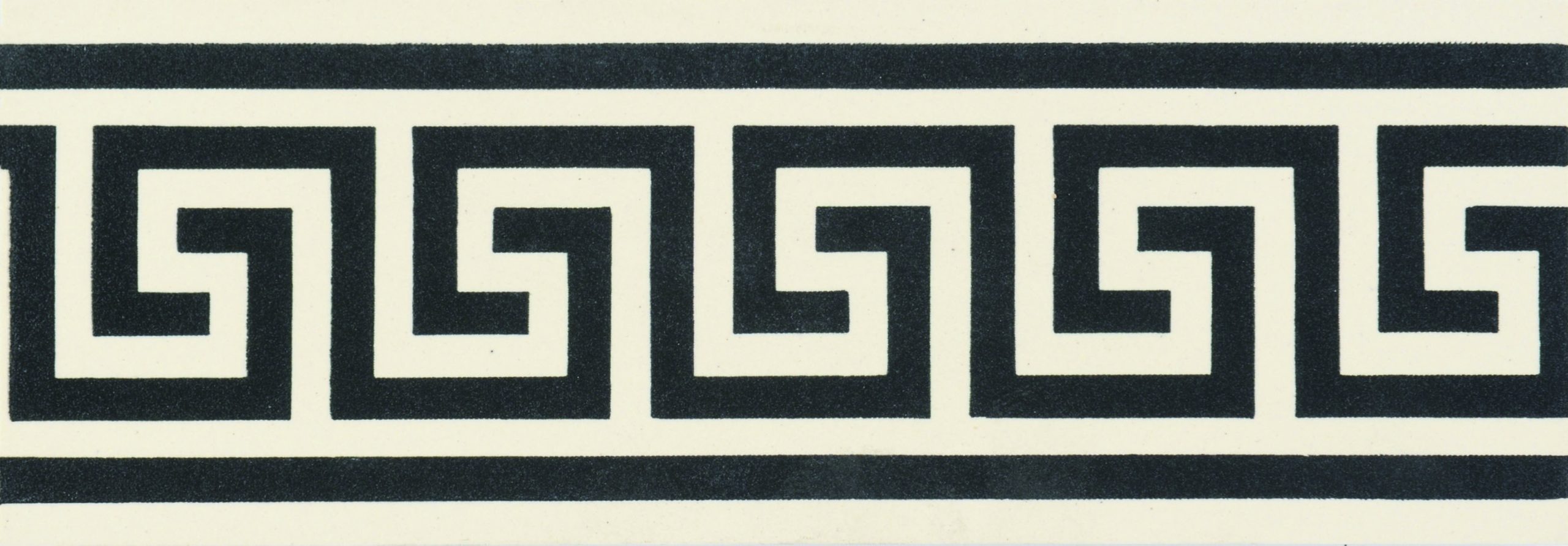 Original Style Greek Key Border Victorian Floor Decorated Tiles