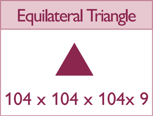 Original Style Red Equilateral Triangle Victorian Floor Tile IM-0024231