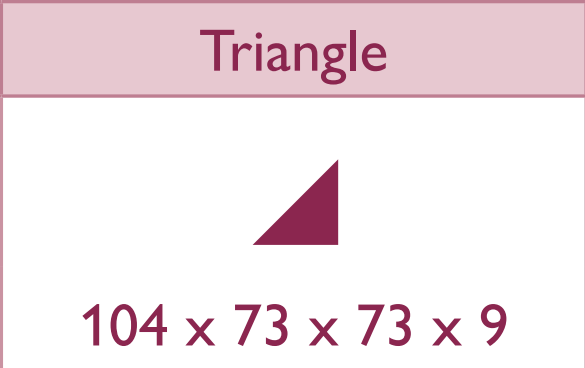 Original Style Red Triangle Victorian Floor Tile IM-0011623