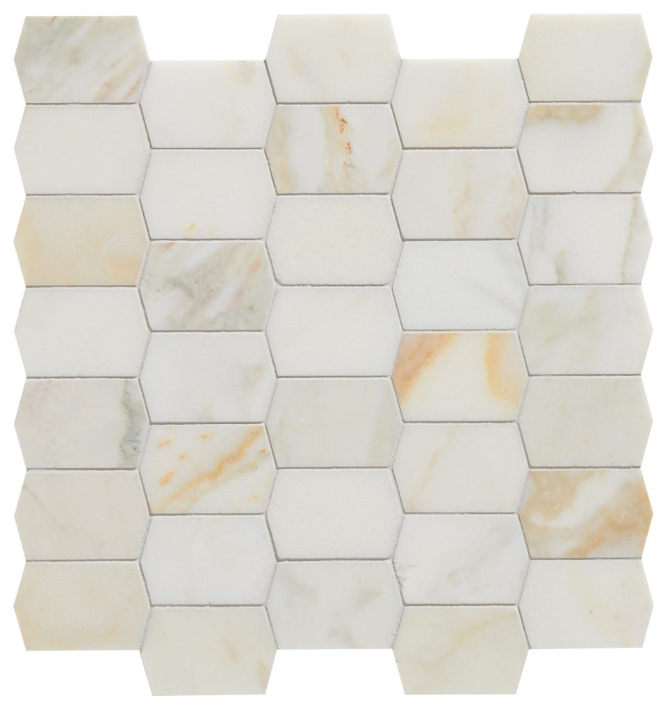 Ca' Pietra Palazzo Oro Marble Picket Mosaic - Tiles at Source - Tiles ...